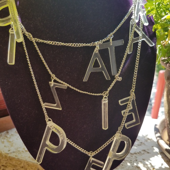 Jewelry | Patricia Pepe Italian Designer Lucite Necklace | Poshmark